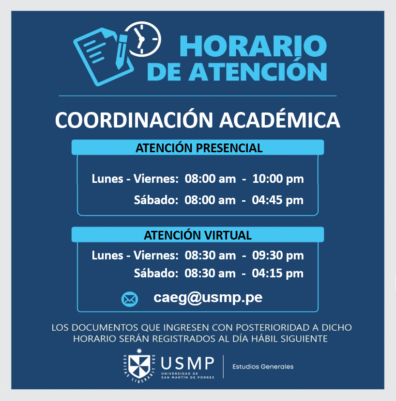 Horario Personal Administrativo - Universidad de San Martín de Porres